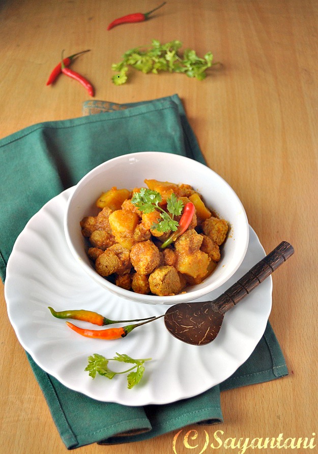 Soy Chunks Curry - A Homemaker's Diary