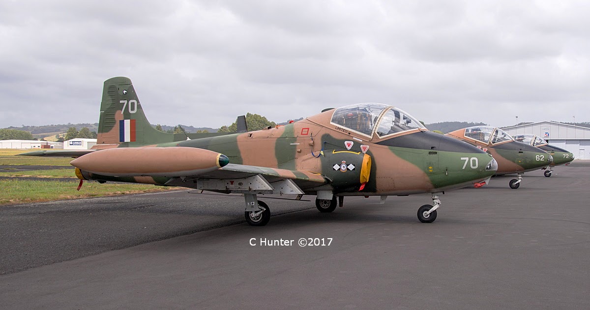 NZ Civil Aircraft: Final Strikemaster Line Up at Ardmore