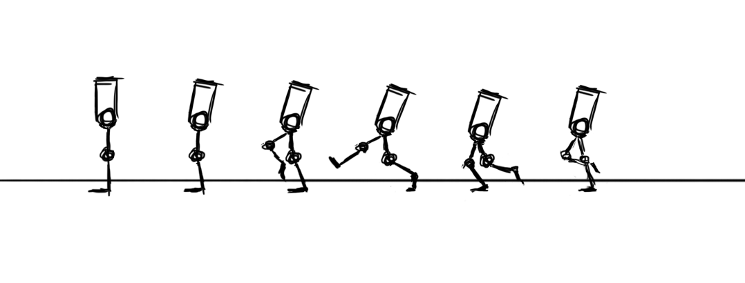 The Road to My True Passion for ART: Lesson learnt 004 - Vanilla walk cycle