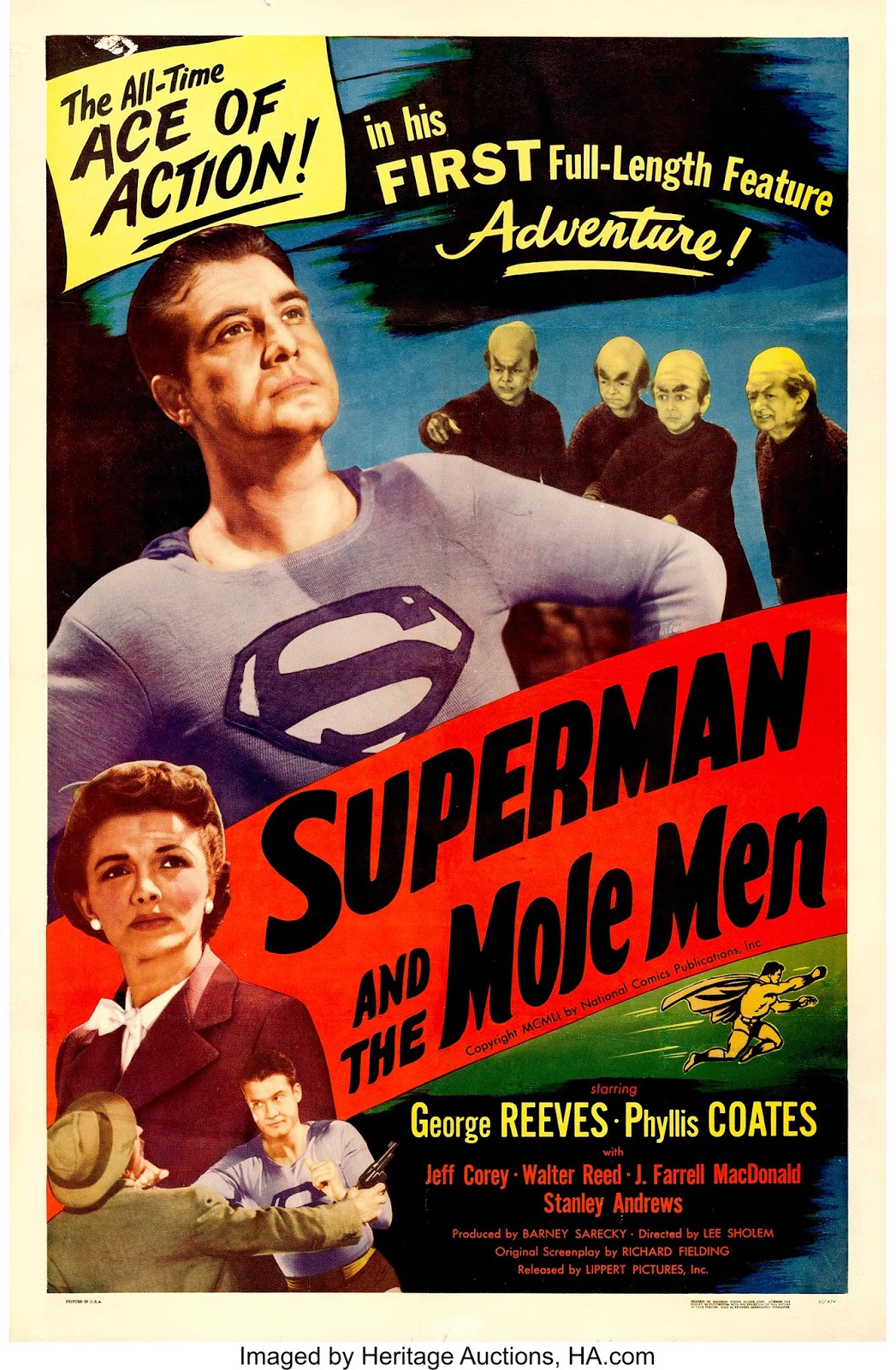 Vintage Superman movie serial posters