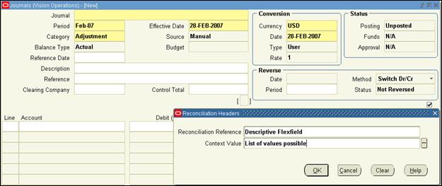 Oracle Applications: Oracle Applications FlexField Details