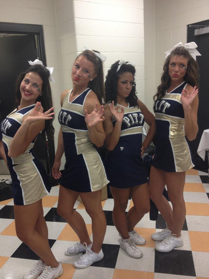 NFL and College Cheerleaders Photos: Pitt Cheerleaders Excited for the ...