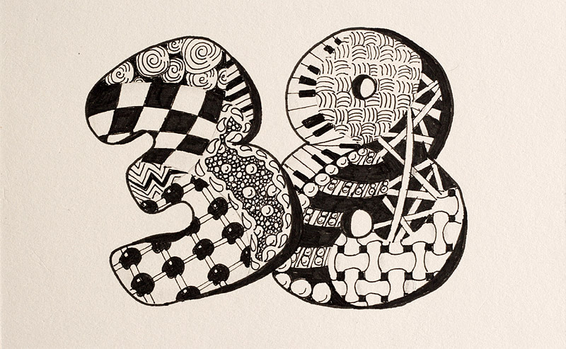 Stacy Creates: Zentangle Birthday Card