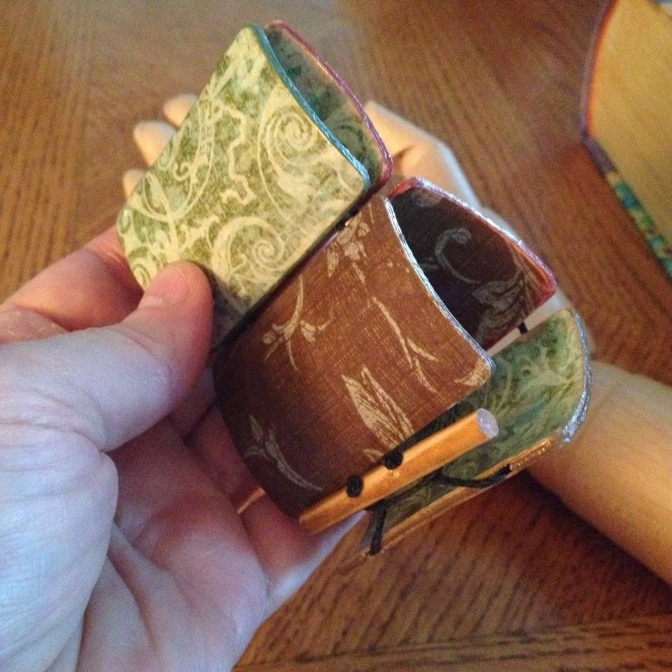 Cut by Connie: Artsy Paper Cuff Bracelet