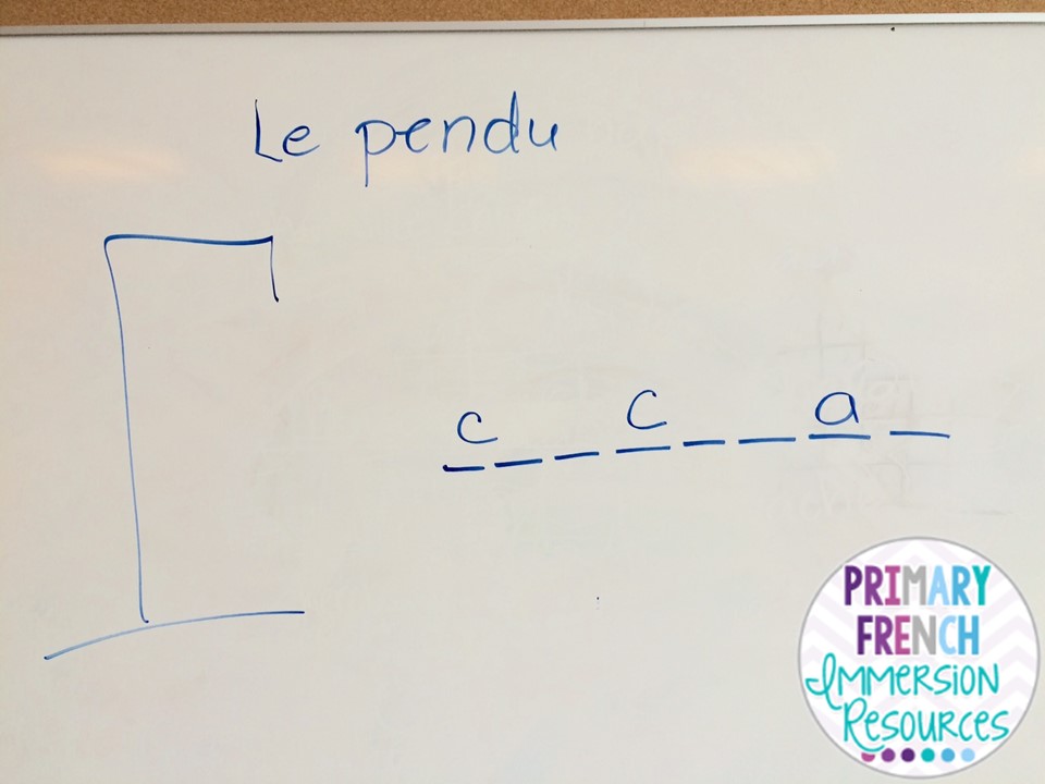 Le pendu! - Primary French Immersion Resources