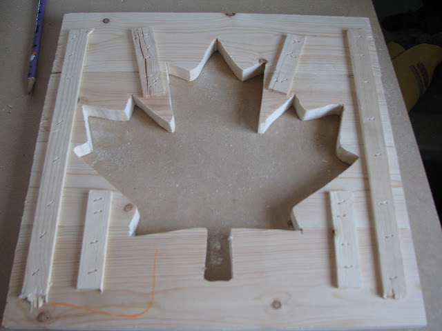 My So-Called DIY Blog: DIY Maple Leaf Wood Art (Happy Canada Day!)