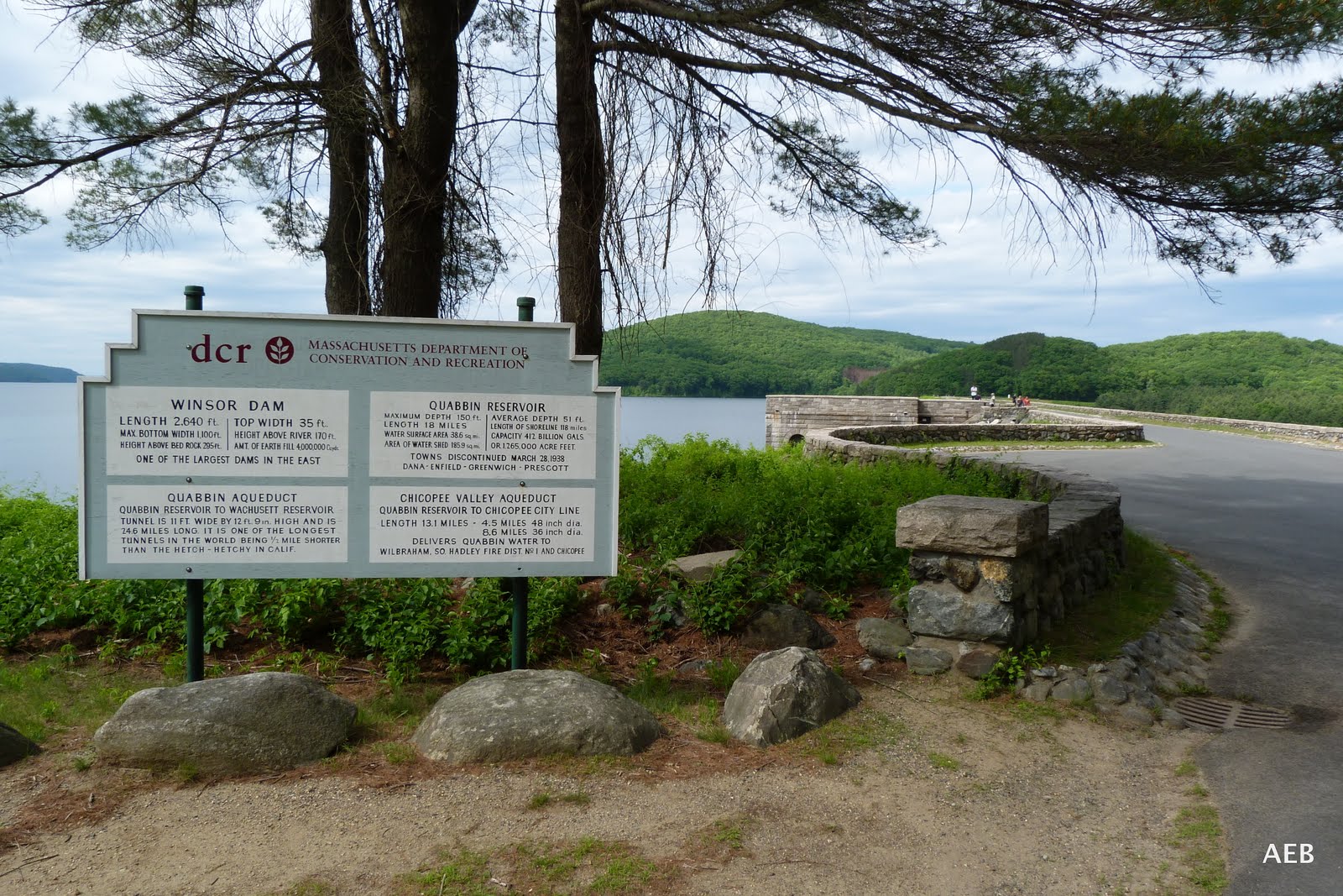 Where ever I go...: Windsor Dam and Quabbin Reservoir