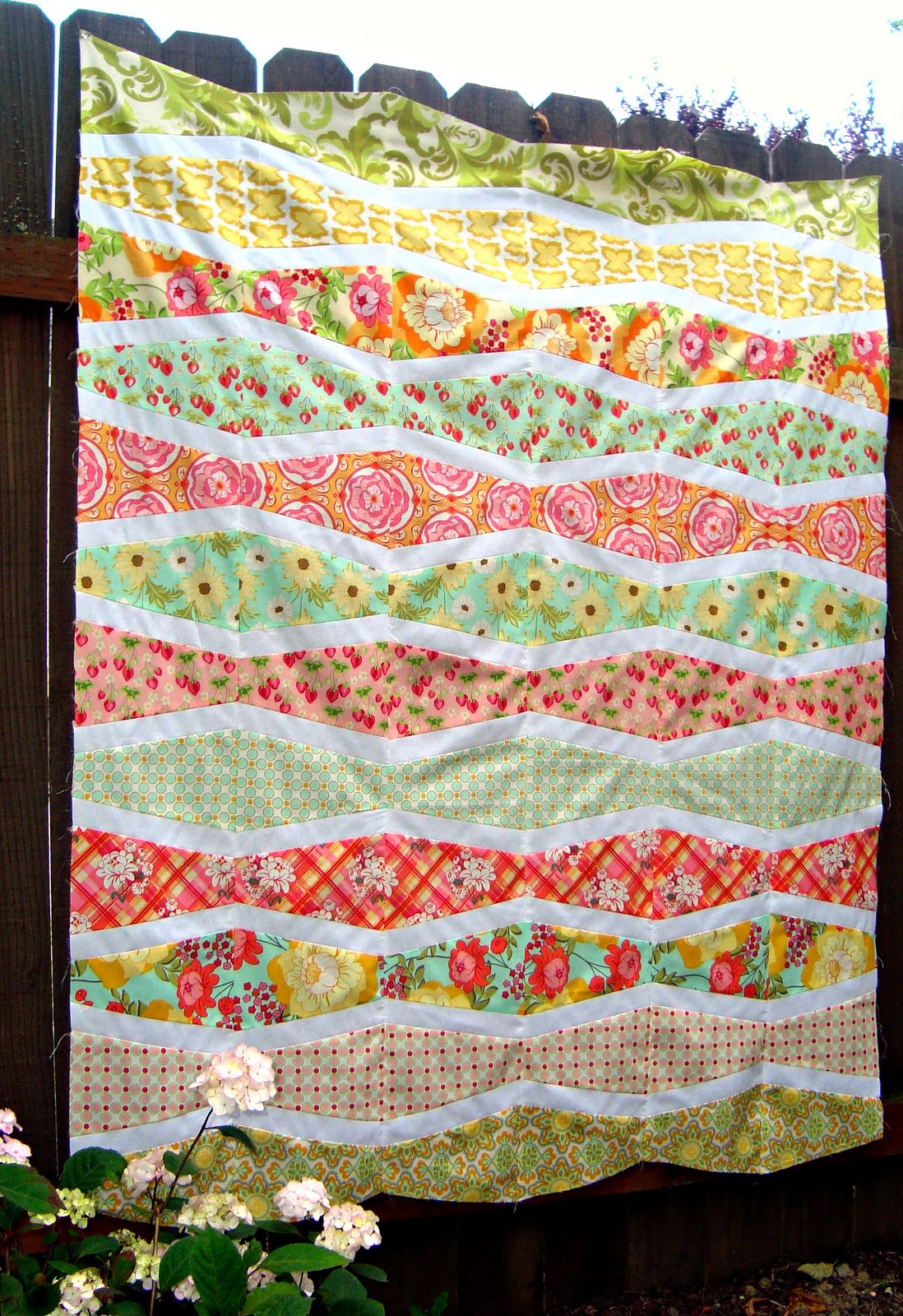 Christine's Favorite Things: New Wave Quilt Top