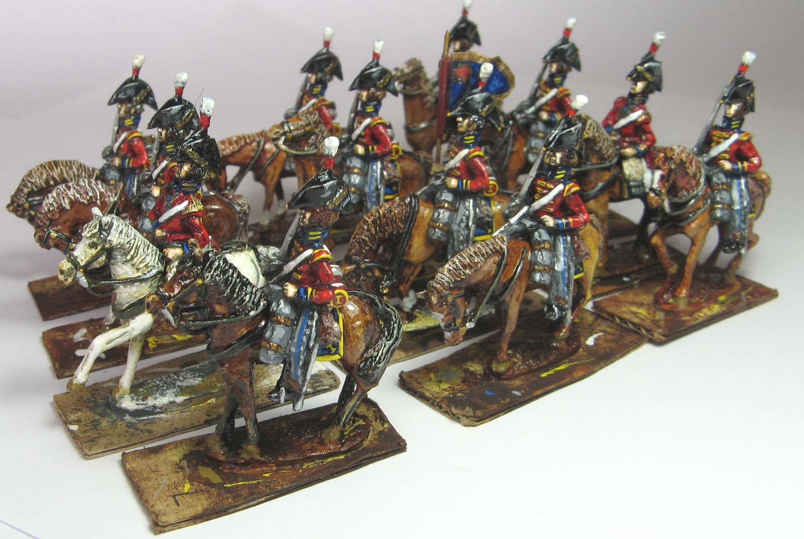 One man and his brushes.: British Heavy Dragoons