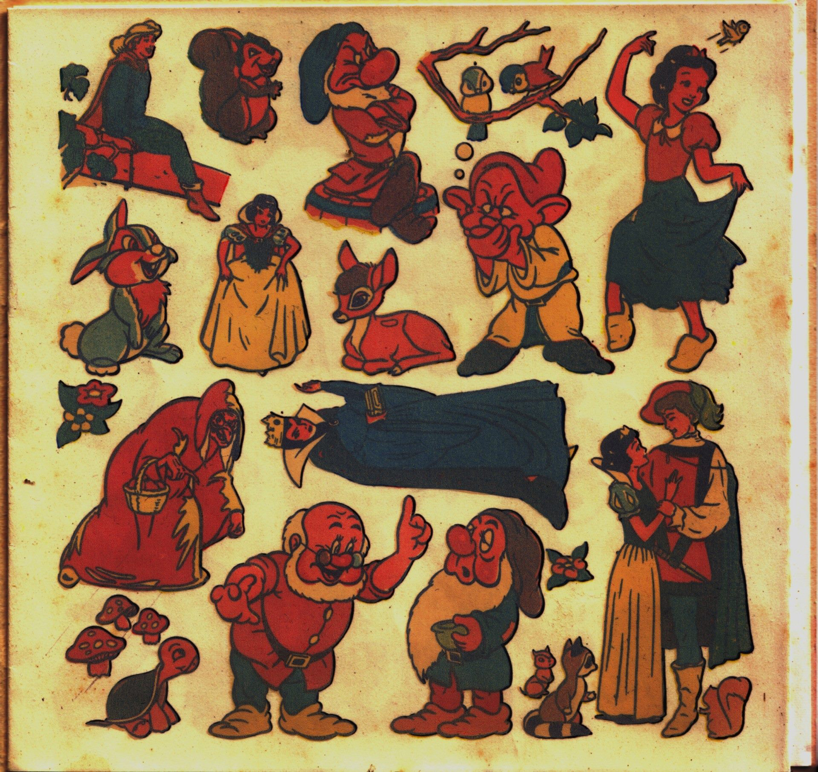 Filmic Light - Snow White Archive: 1967 Disney Character Decals by Jesco