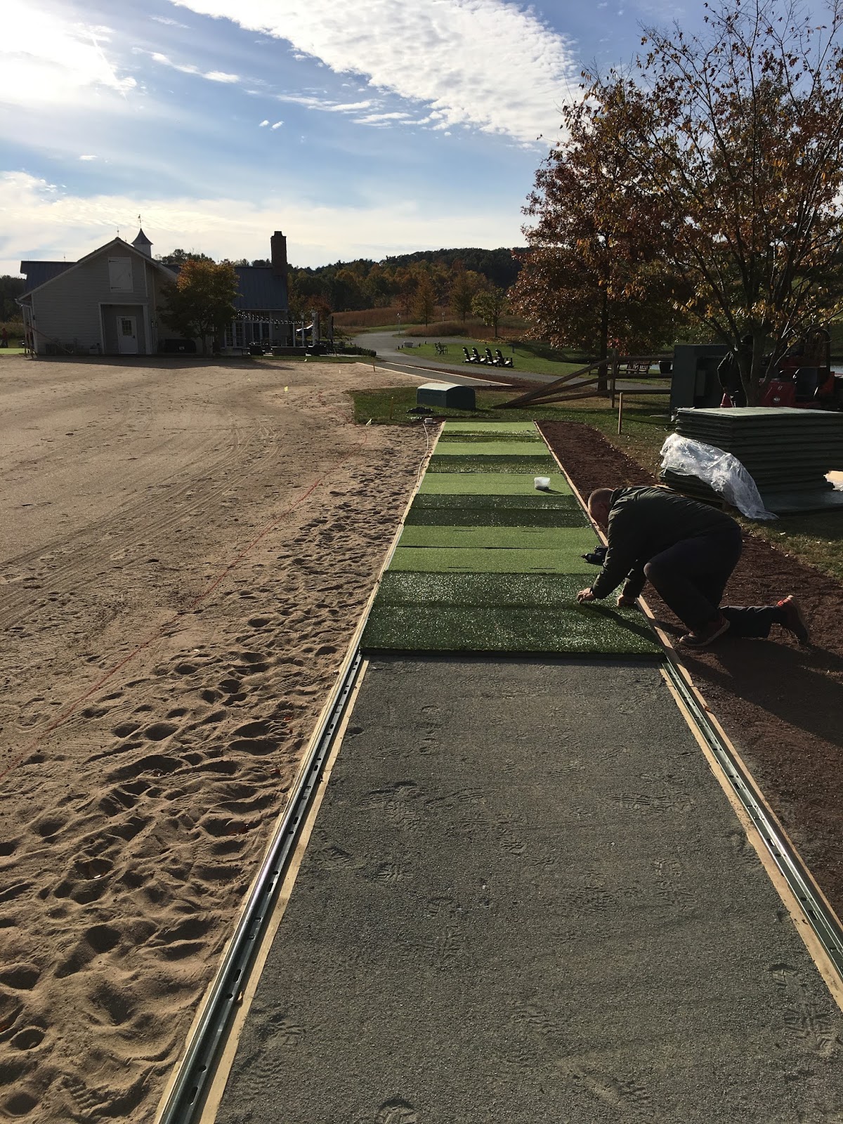 LEDGEROCK GOLF CLUB MAINTENANCE: New Driving Range Tees