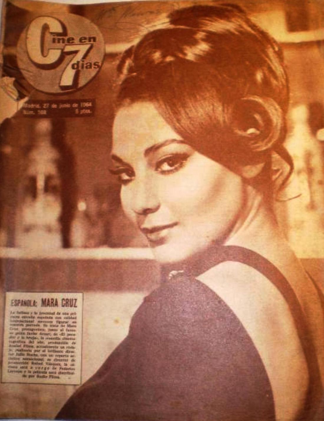 Cine español de los 40 a los 80: Revista Cine en 7 días. Mara Cruz