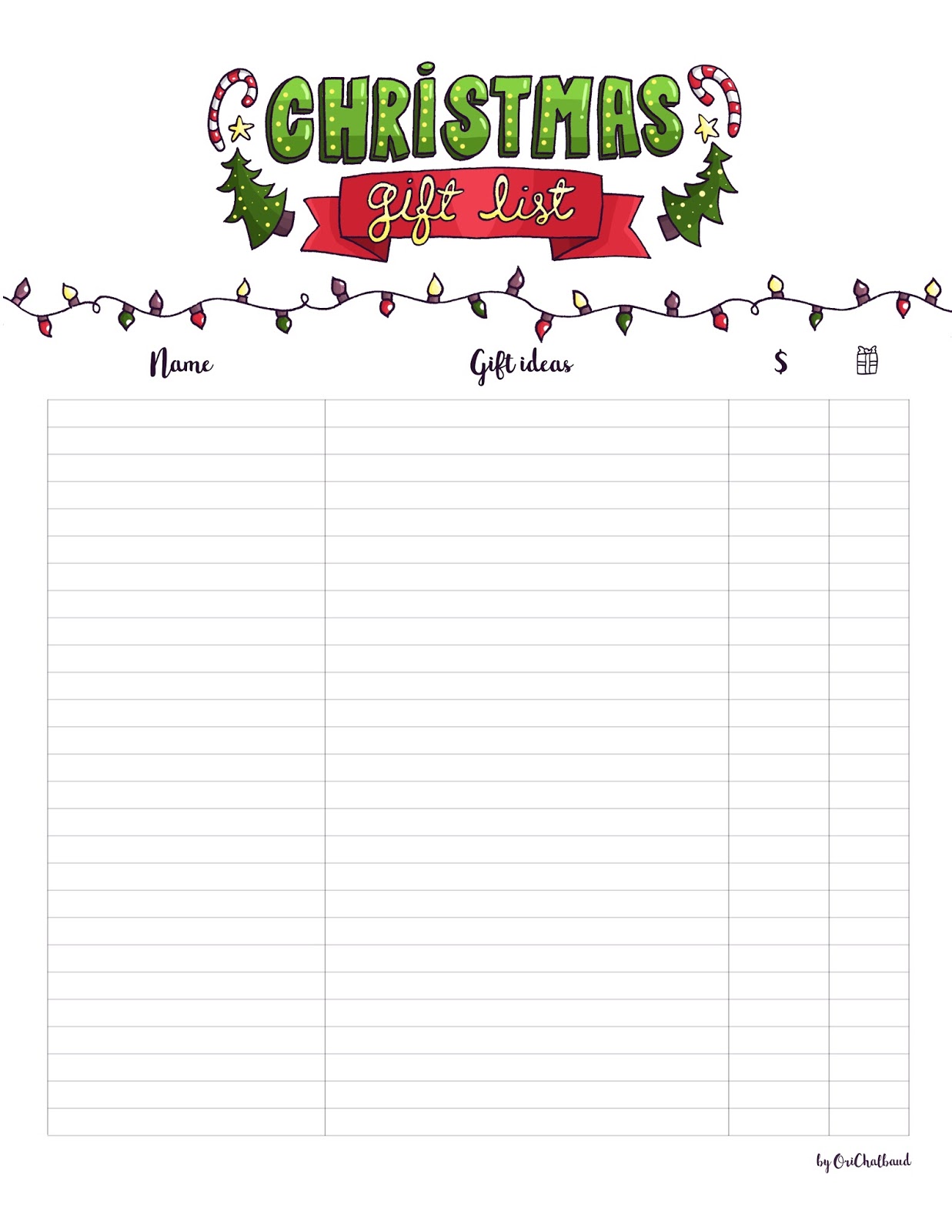 O O Digo Yo Christmas Gift List Printable o-o-digo-yo-christmas-gift-list-printable