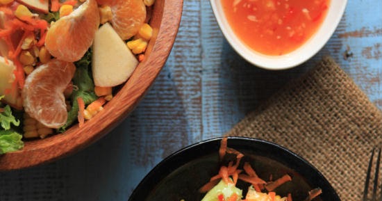 Resep Salad Sayur-Buah dengan Saus Thai | Just Try & Taste