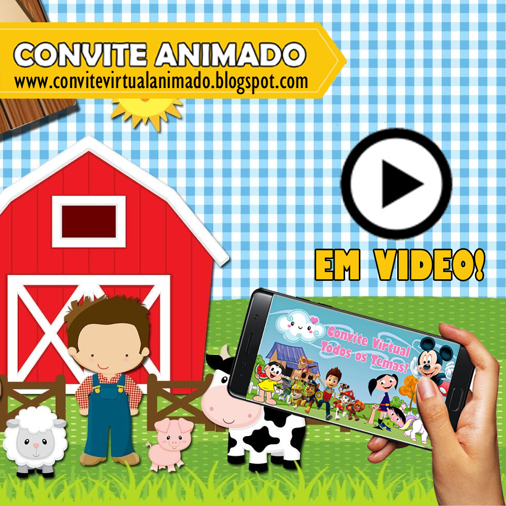 Faça Lindos Convites Virtuais Animados ~ Sua Festa Digital