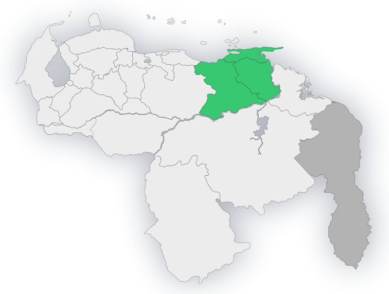 Distribuciòn Geografica de Venezuela: Regiones