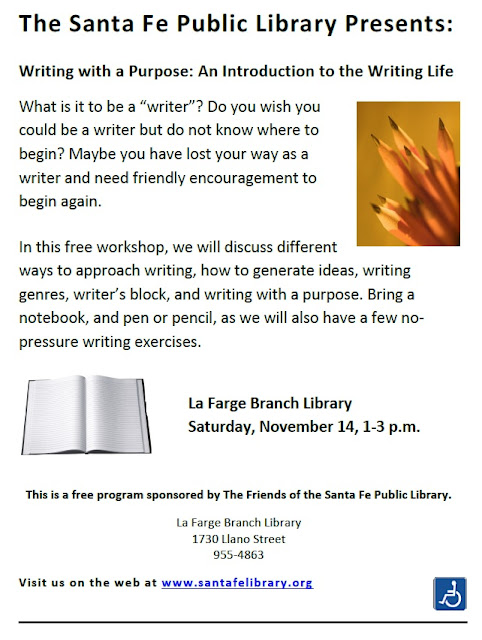 Icarus... the Santa Fe Public Library Blog: Writing with a Purpose: An ...