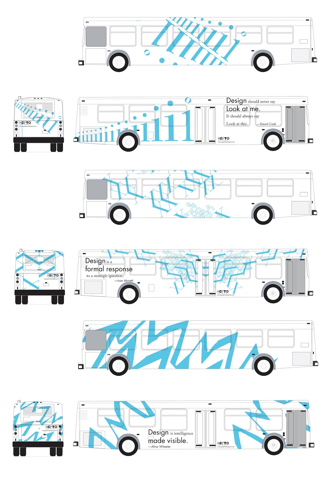 David White Design Process Blog: First Bus Wraps for Type Campaign