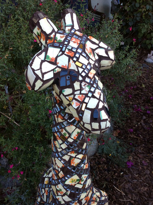 Kim Larson Art, Mosaics + More: Giraffe Mosaic Sculpture