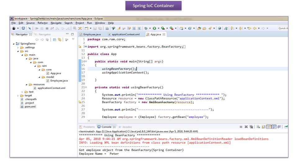 JAVA EE: What is IoC Container in Spring?_V2 | What is Spring IoC ...