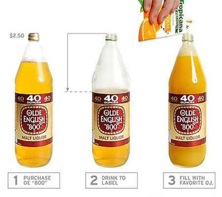 The Food I Eat: Drinking 40s, and buying shirts.