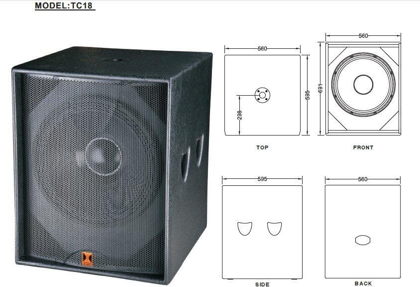 SKEMA BOX SUBWOOFER 18 INCH (DIRECT) - Elektro Jiwaku