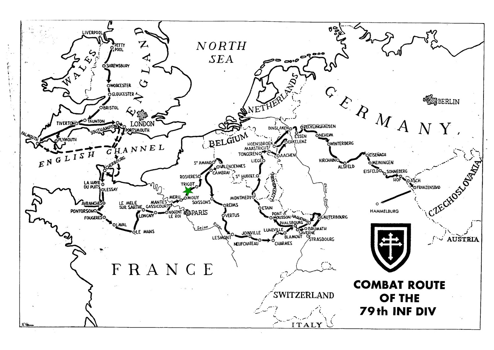SOUVENEZ-VOUS 44: PASSAGE DE LA 79th DIVISION U.S A " LA NEUVILLE EN HEZ"
