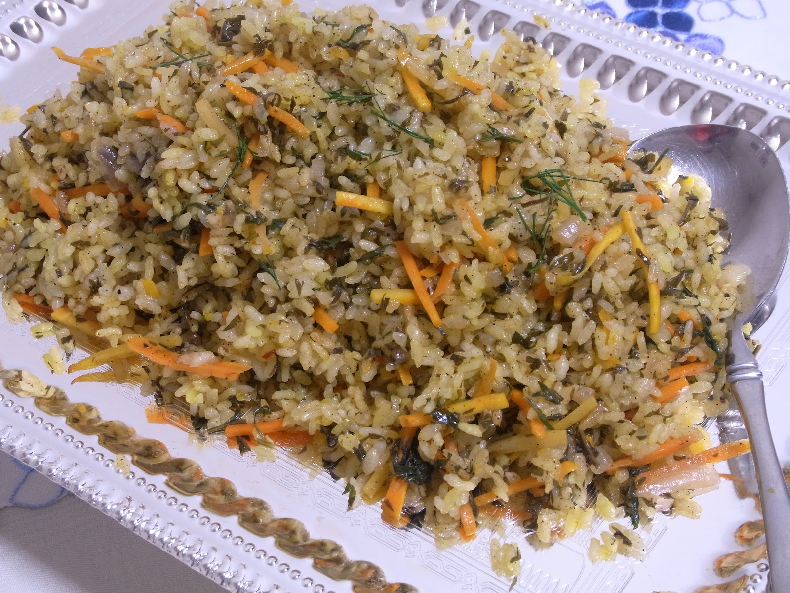 Saffron and Lemons: Havij polo: Reza's Persian rice with carrots