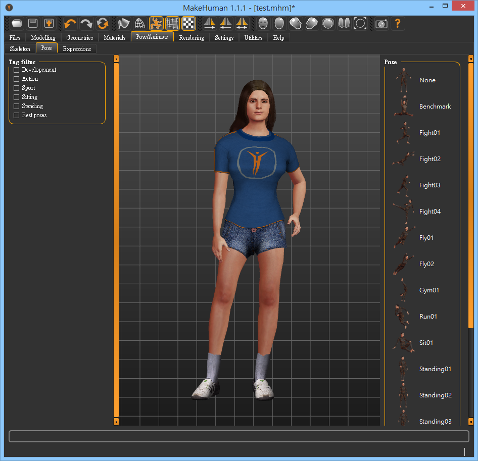 荒天翔鷗的天地: MakeHuman：3D人物模型軟體
