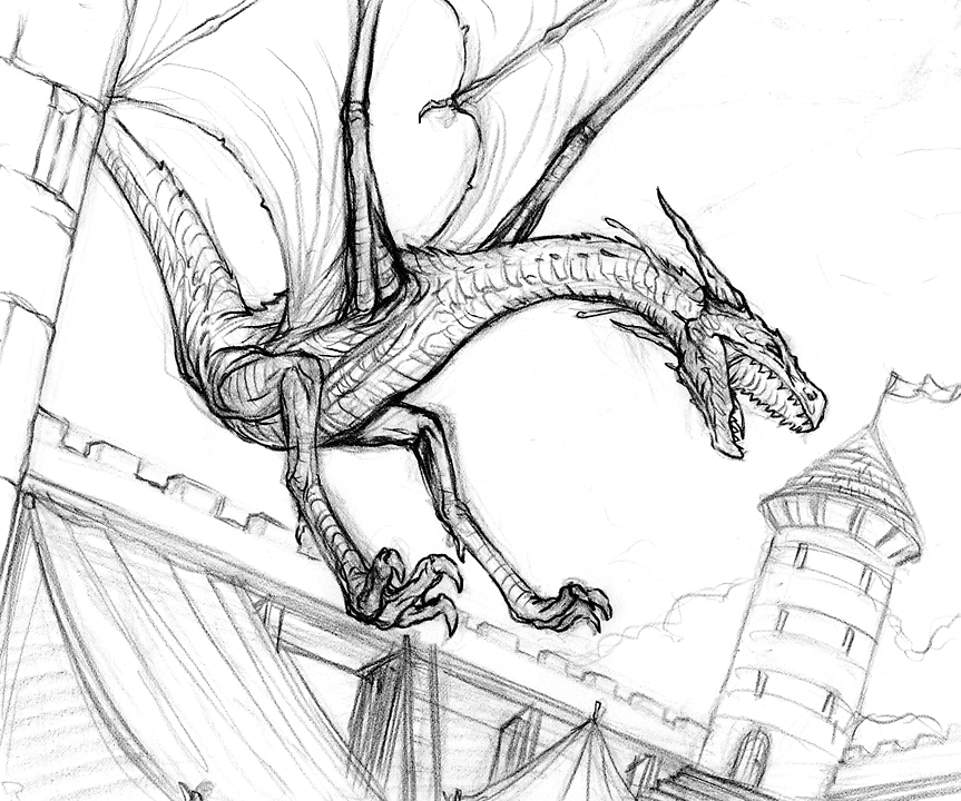 Game Of Thrones Dragon Drawing