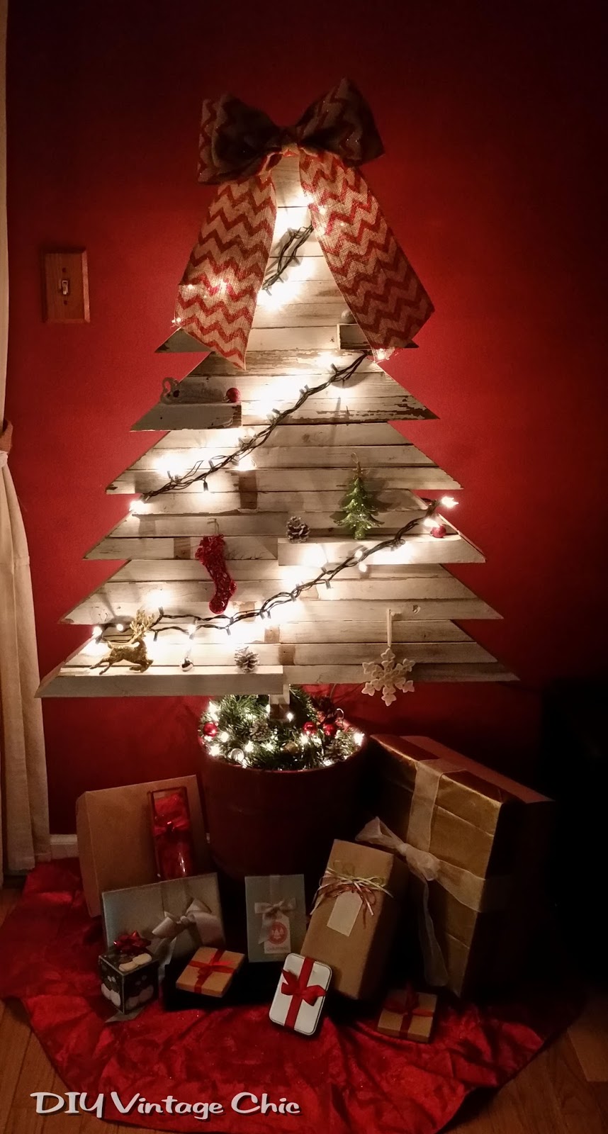 Reclaimed Wood Christmas Tree