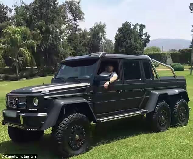 Boxer Canelo Alvarez shows off his ?640K Mercedes truck and it