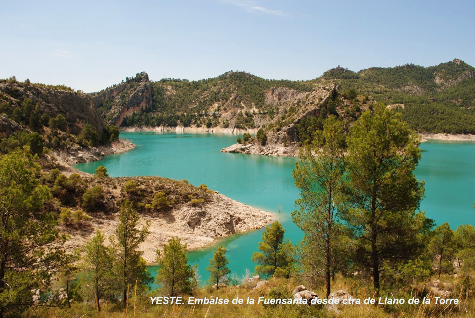 Yeste. Albacete. Paisajes: EMBALSE DE LA FUENSANTA