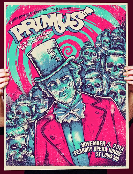 INSIDE THE ROCK POSTER FRAME BLOG: Godmachine Primus St Louis Poster ...