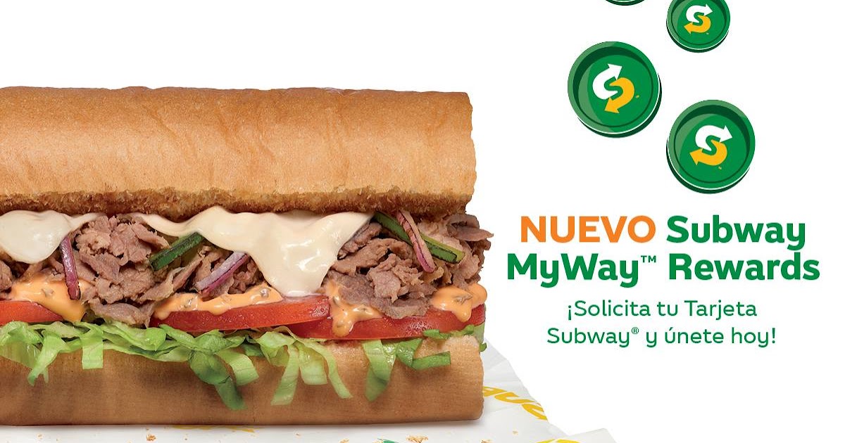 Ahorros Diarios Usando Cupones: Subway My Way Rewards