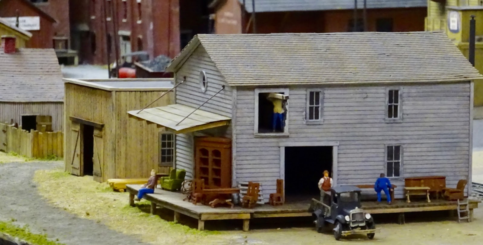 Model Railroad Minutiae: Furniture factory installed