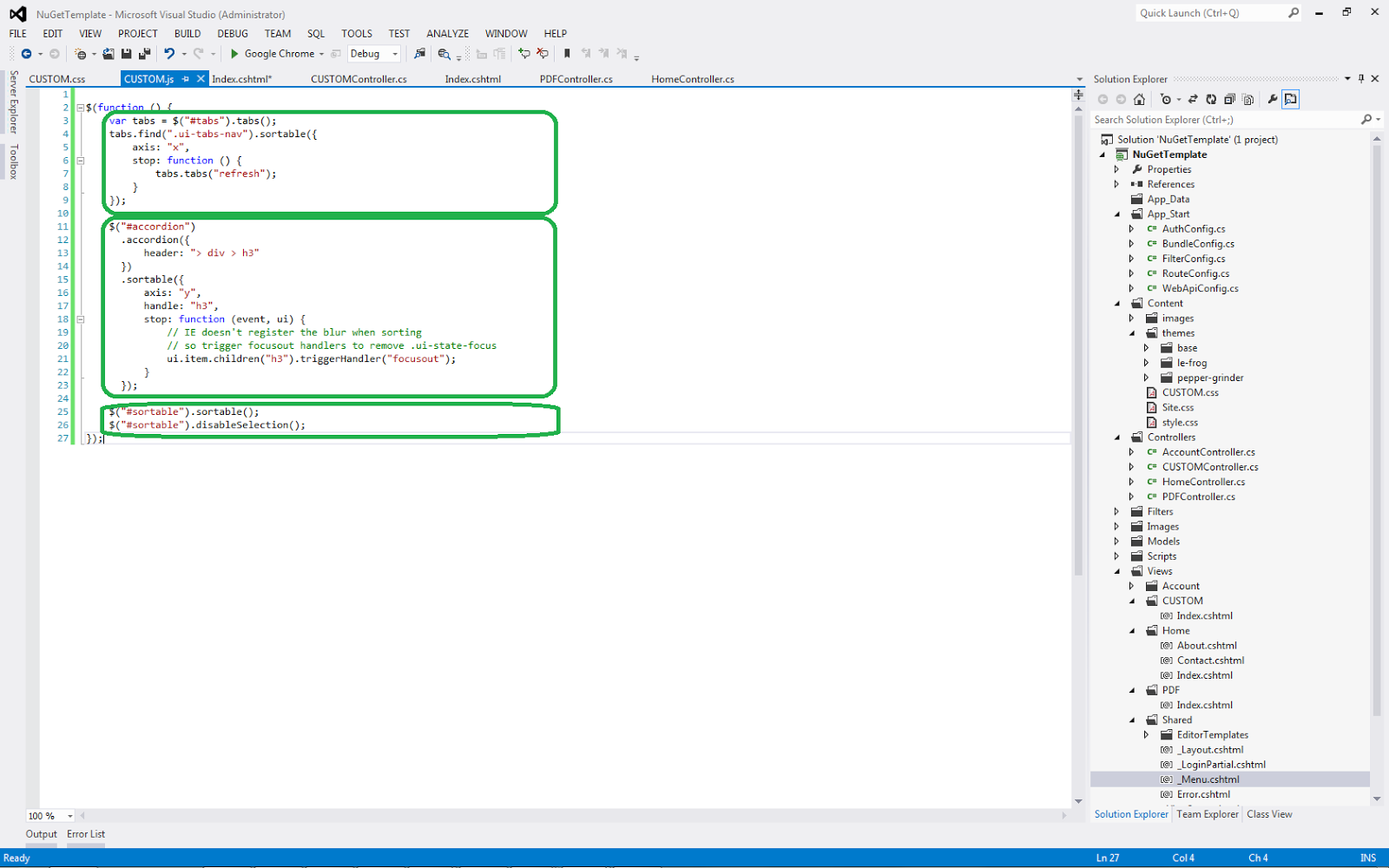 The ASP.NET MVC Club: Step by step how to use JQueryUI sortable Tabs, Sortable grid and ...