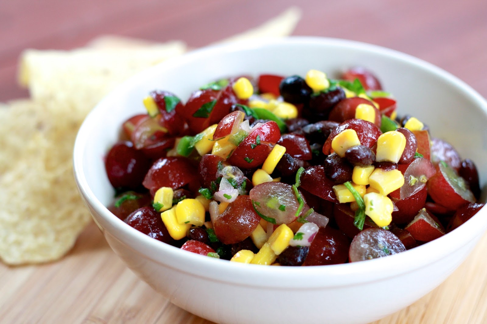 This makes a large bowl of salsa, but most of it was eaten at the party ...