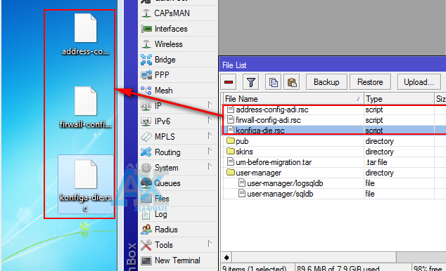 Cara Export dan Import File MIkrotik - Mansya Tech