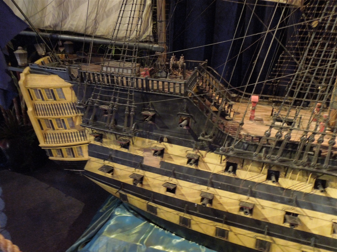 HMS Endeavour filming model from Pirates of the Caribbean on display ...