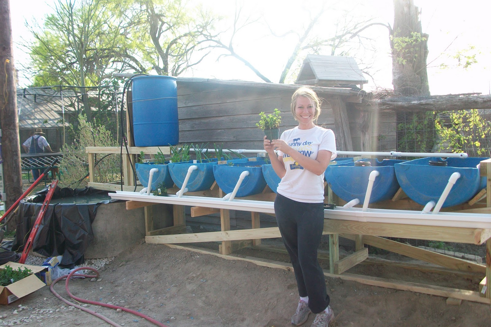 Frugalcountrymom: Plastic Barrels ideas