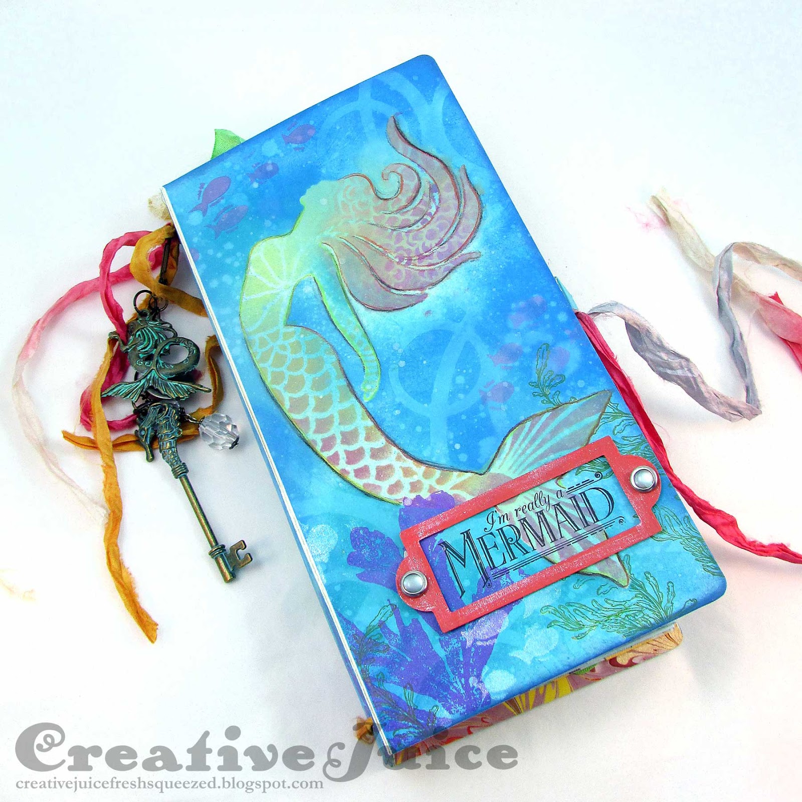 Creative Juice: July Journals with Eileen Hull – Be A Mermaid