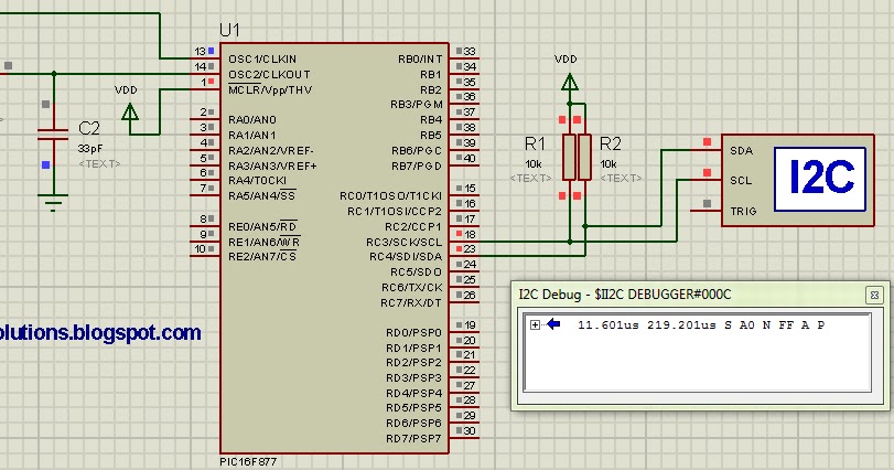 Saeeds Blog Pic16f877 I2c Code Proteus Simulation 