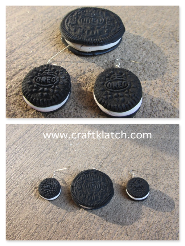 How to Make an Oreo Cookie Necklace and Earrings Craft Tutorial - Craft ...