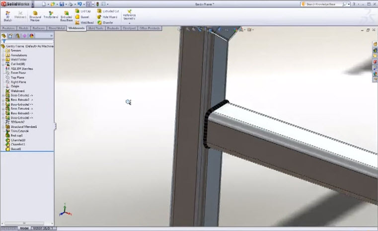 How to use the Weldments tool feature in Solidworks - SolidWorks Share