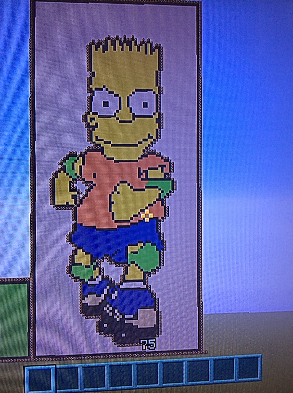 Passion Pixel art: Pixel art Bart Simpson