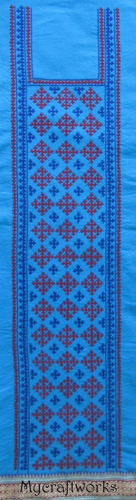 MY CRAFT WORKS: Embroidery design 11 - Kutch work pattern