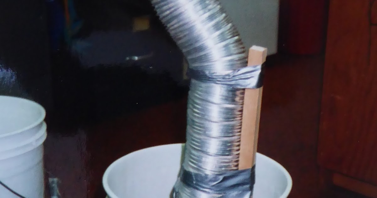 SAND AND WATER TABLES: Flex tube in a bucket