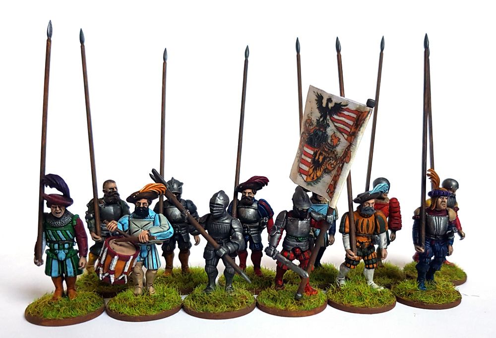 Stuart's Miniature Painting Blog: Landsknechts Pikemen 15th-16th Century