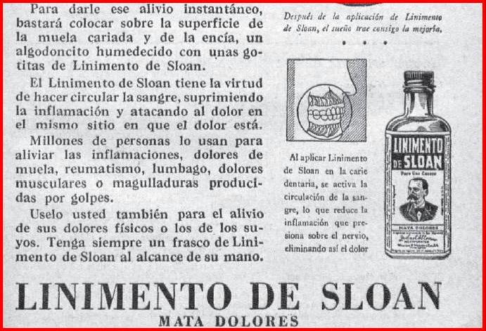 Bellas Artes Tex - Materiales Artisticos: “Linimento SLOAN” “El tío del ...